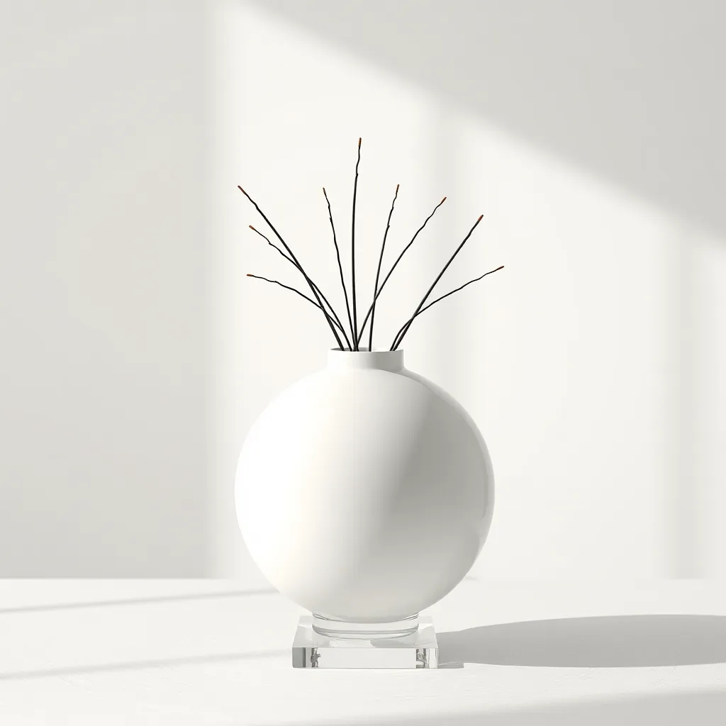 The Beauty and Purpose of White Round Flower Vases