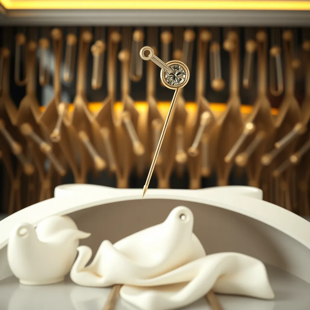 The Allure of Large Safety Pin Décor in Design