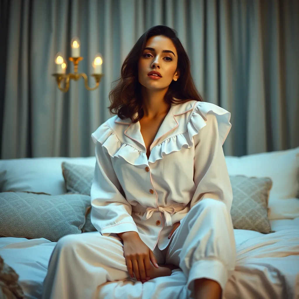 The Timeless Charm of White Ruffle Pajamas