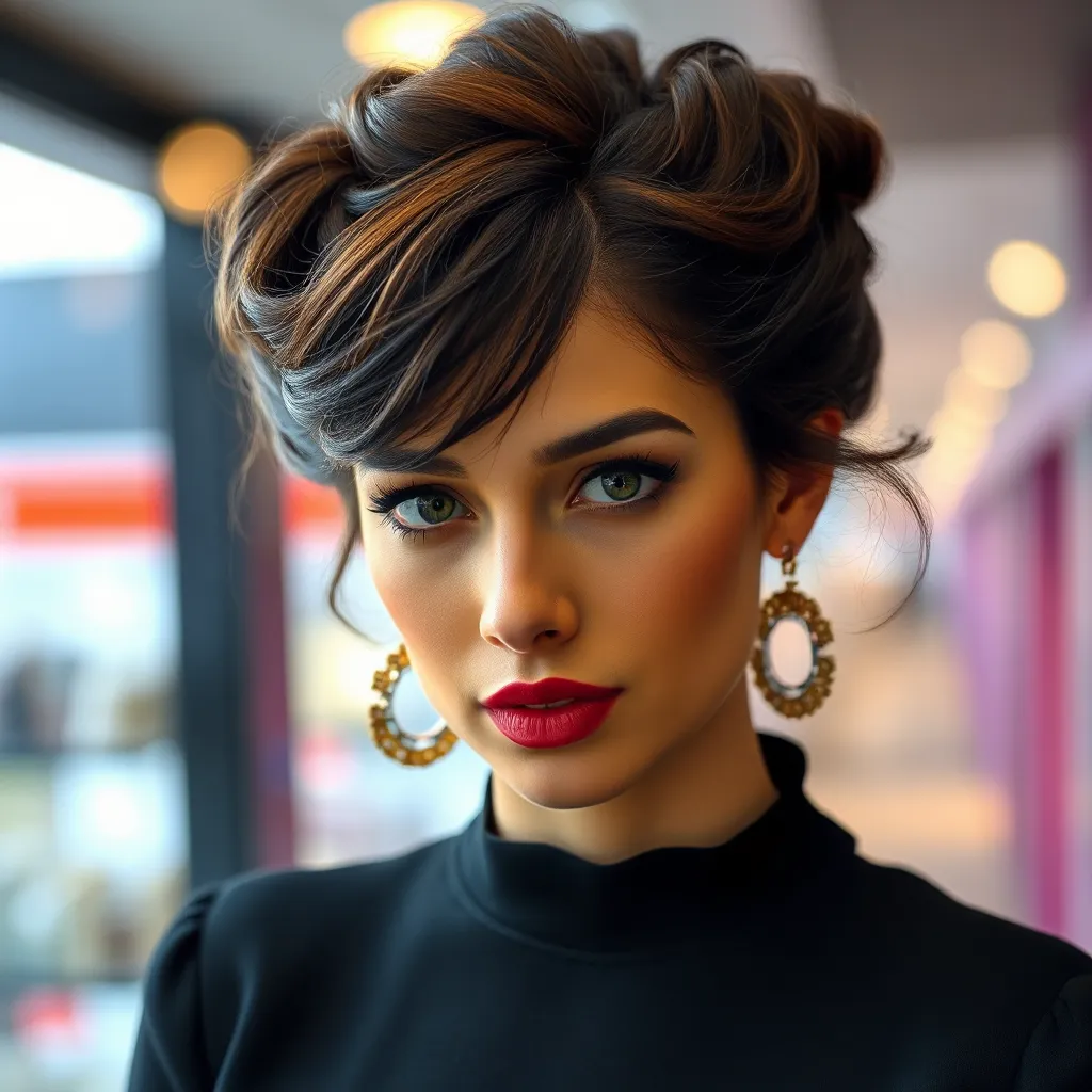 The Allure of Updo Wigs with Bangs in Modern Fashion
