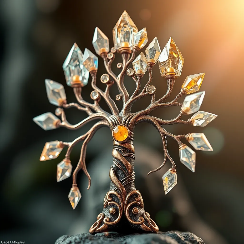 Exploring the Crystal Tree of Life: Nature and Art