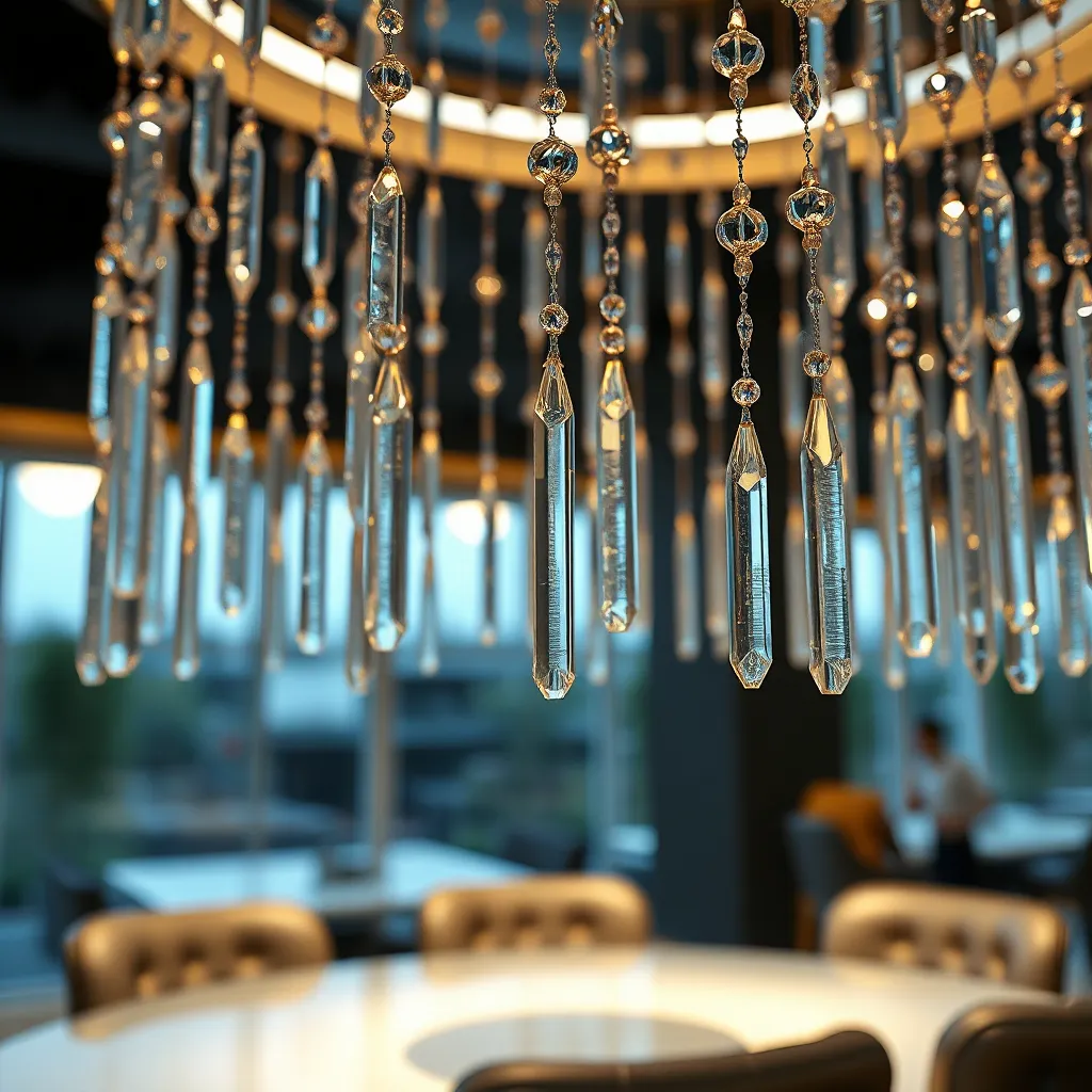 Crystal Strands: Elevating Modern Decorative Design